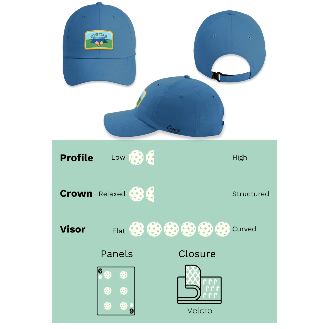 Cheers Pickleball - Hat Fit Guide – Cheers Pickleball